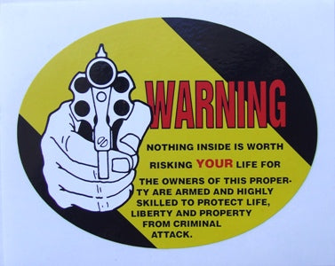 WARNING DECAL | Mustang Auto Parts Australia